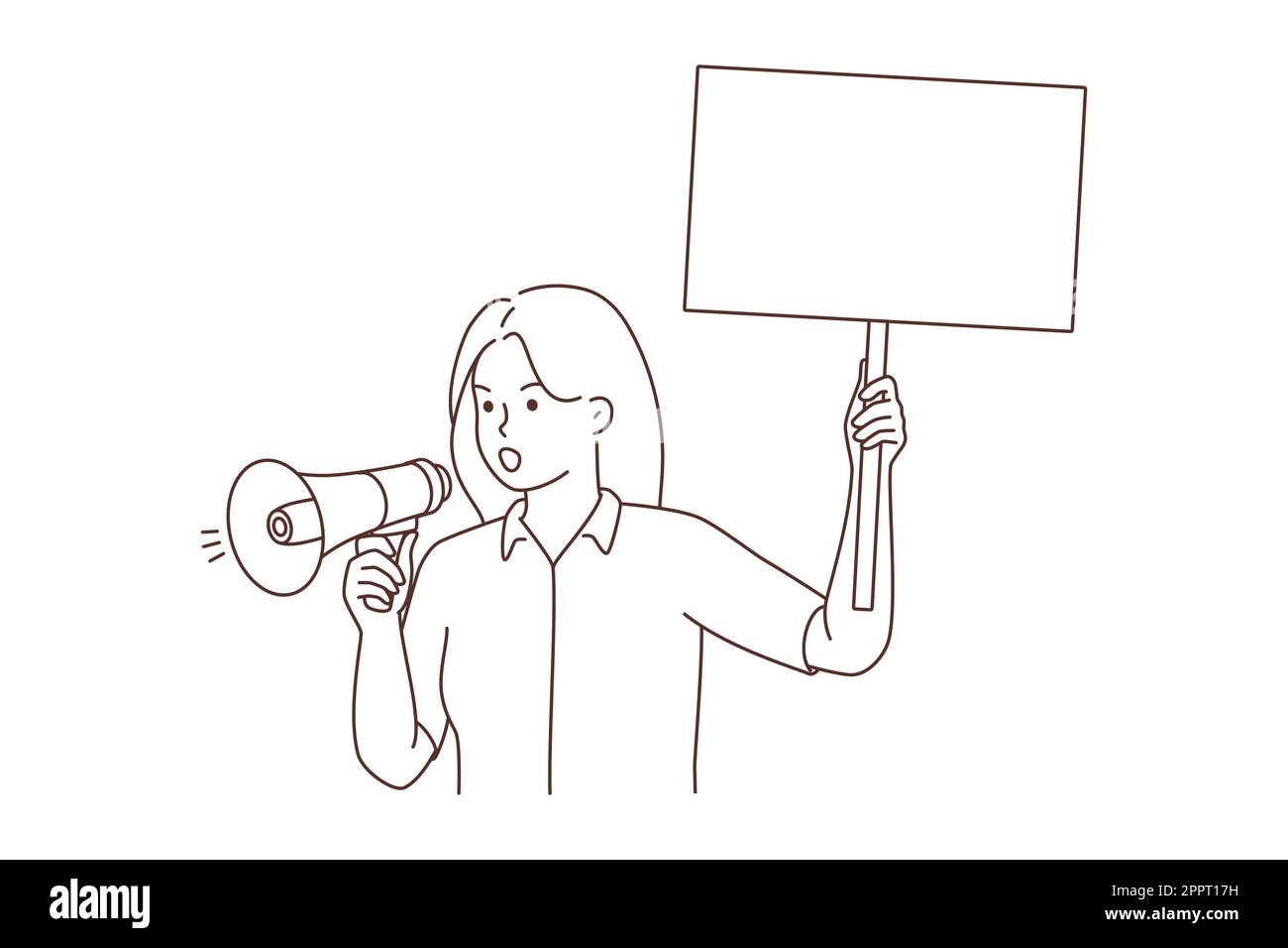 Protest on street Stock Vector Images - Alamy