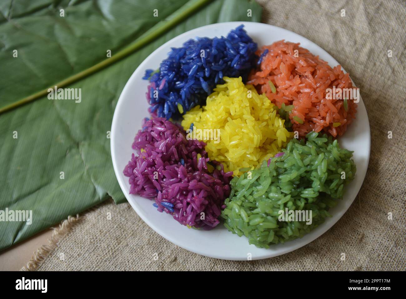 5-color sticky rice in Northwest Vietnam, Asia Stock Photo - Alamy