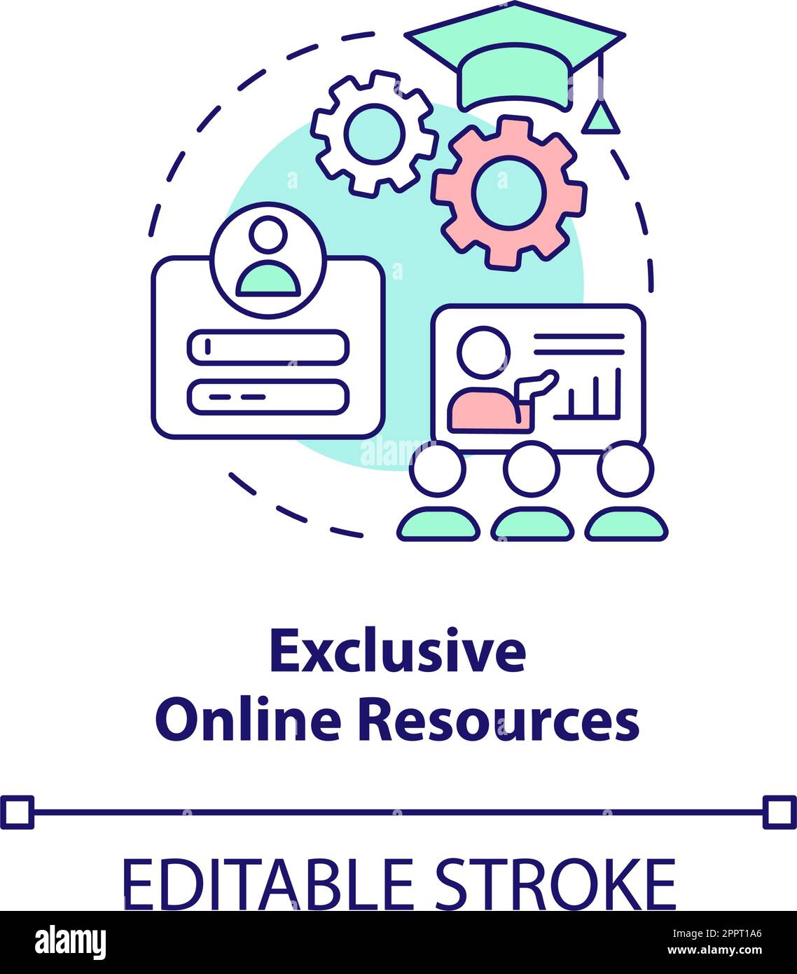 Job connection education program Stock Vector Images - Alamy