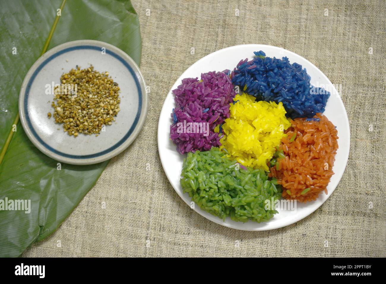 5-color sticky rice in Northwest Vietnam, Asia Stock Photo - Alamy