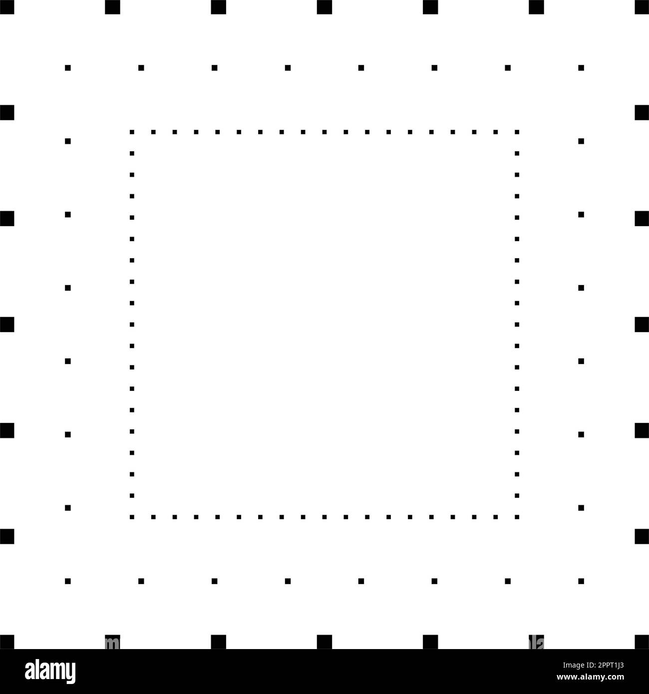 Tracing square shape lines element for preschool, kindergarten and ...