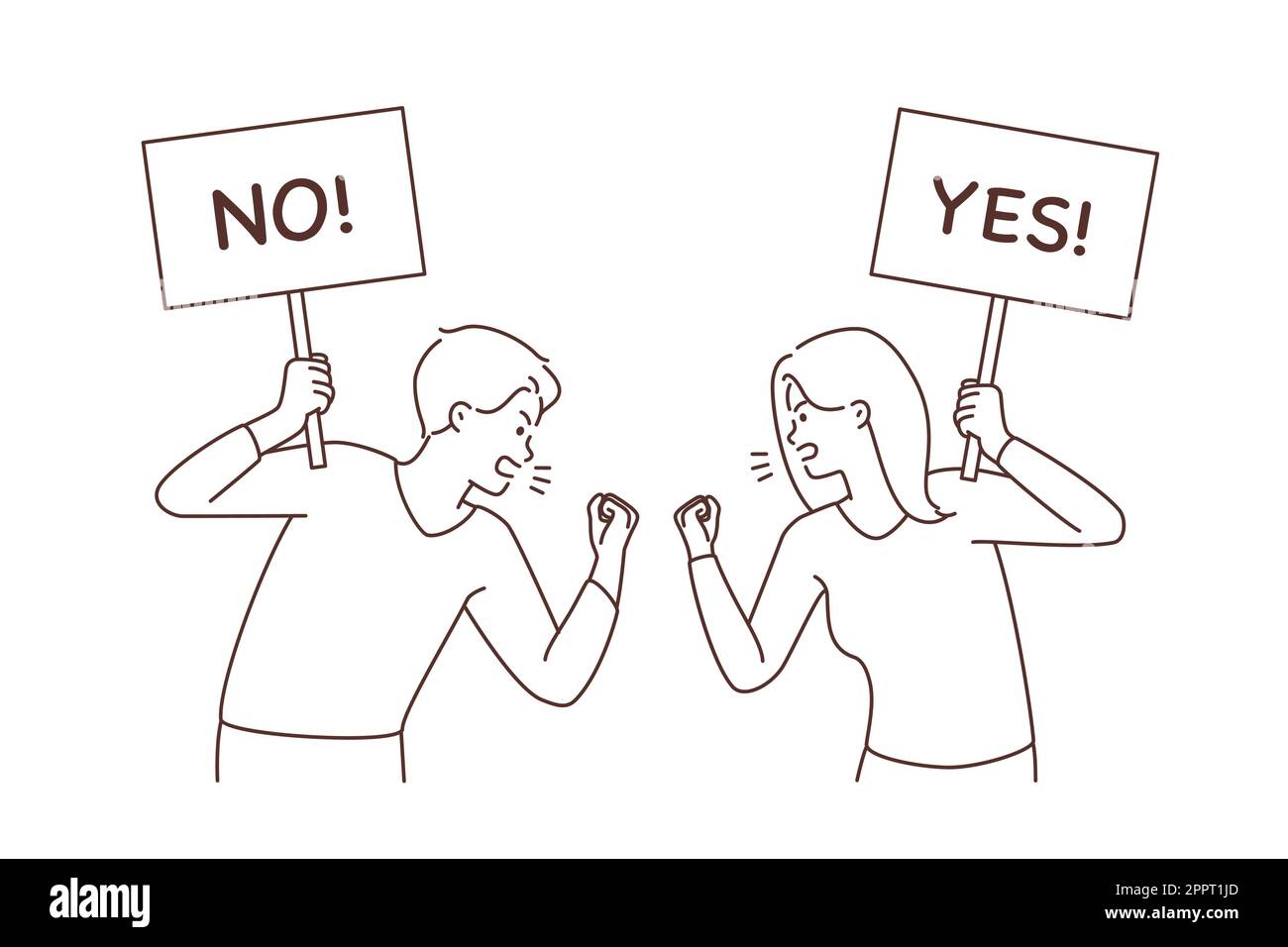 Protesters message Cut Out Stock Images & Pictures - Alamy