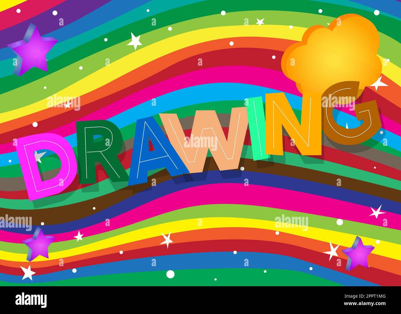 Child painting in studio Stock Vector Images - Alamy