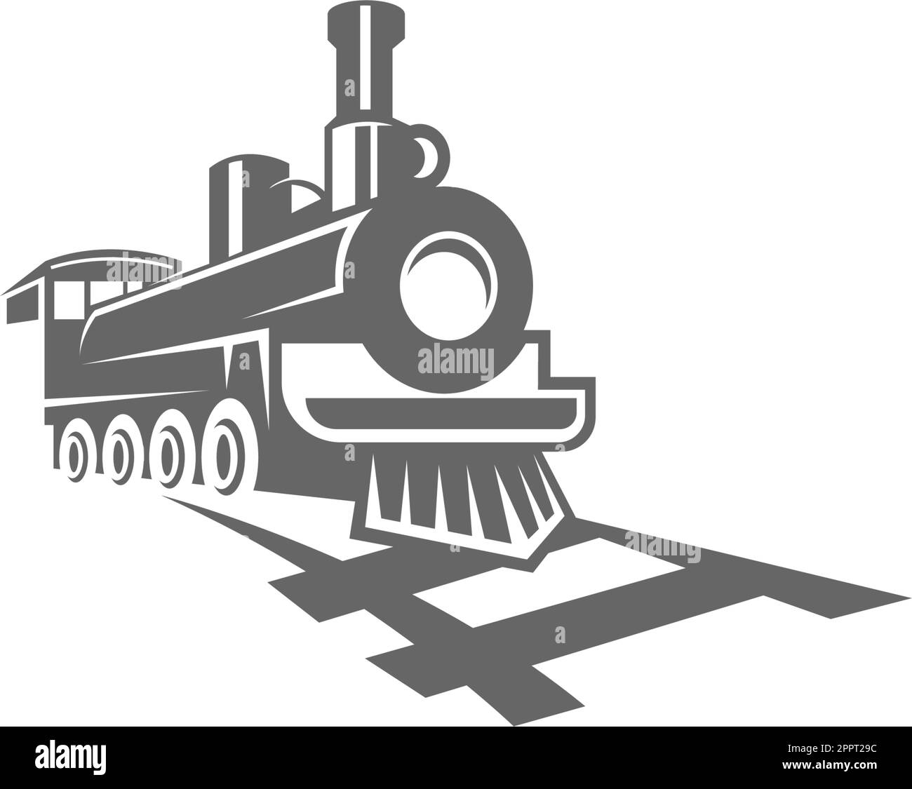 Locomotive logo icon design illustration Stock Vector Image & Art - Alamy
