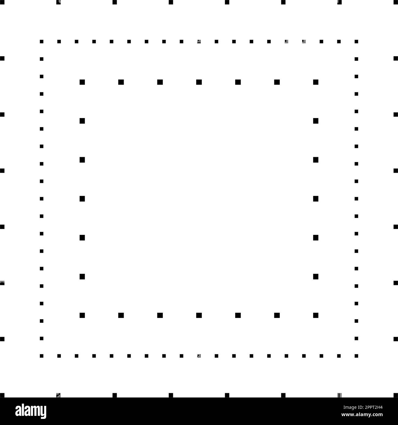 Tracing square shape lines element for preschool, kindergarten and ...