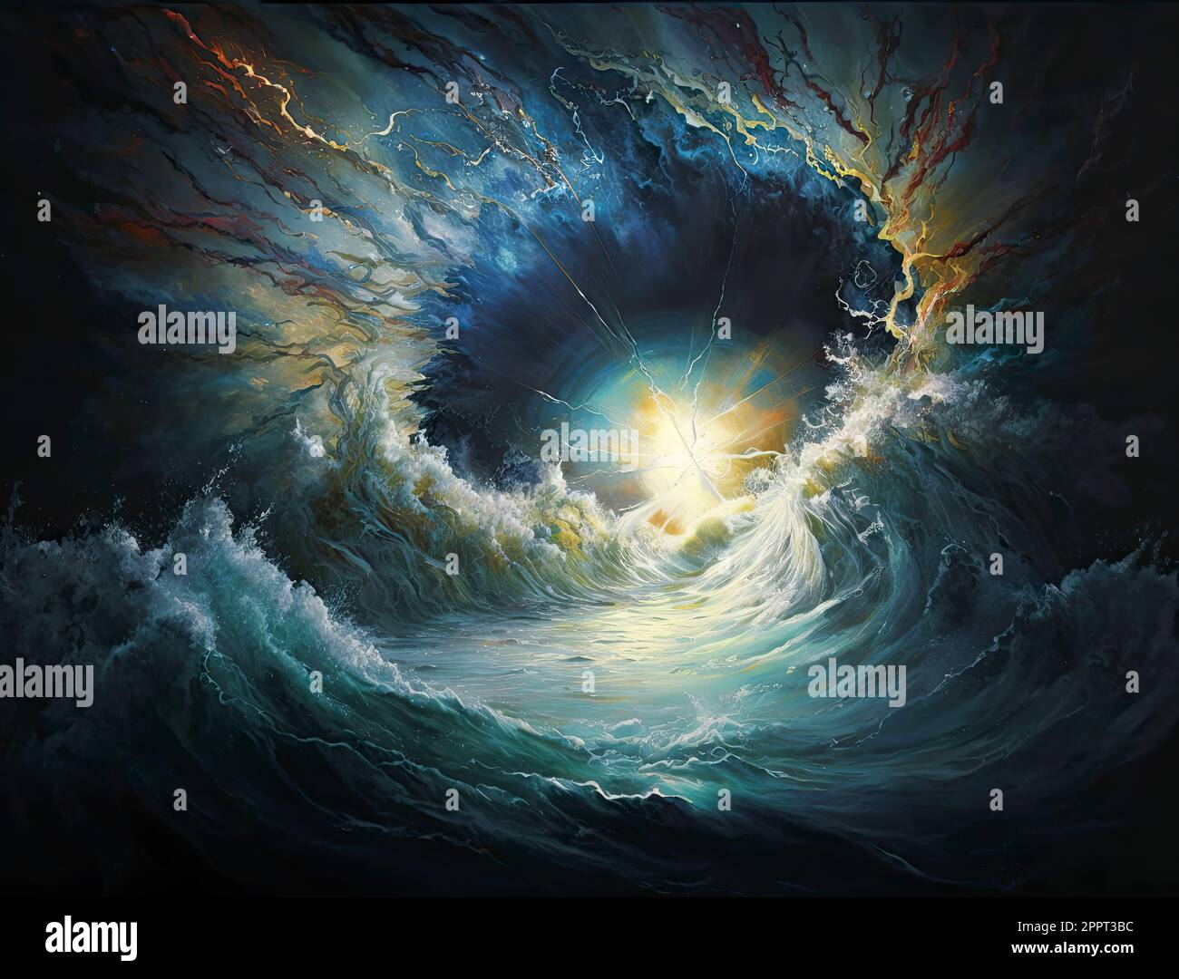 Genesis. In the beginning, God created the heavens and the earth Stock ...