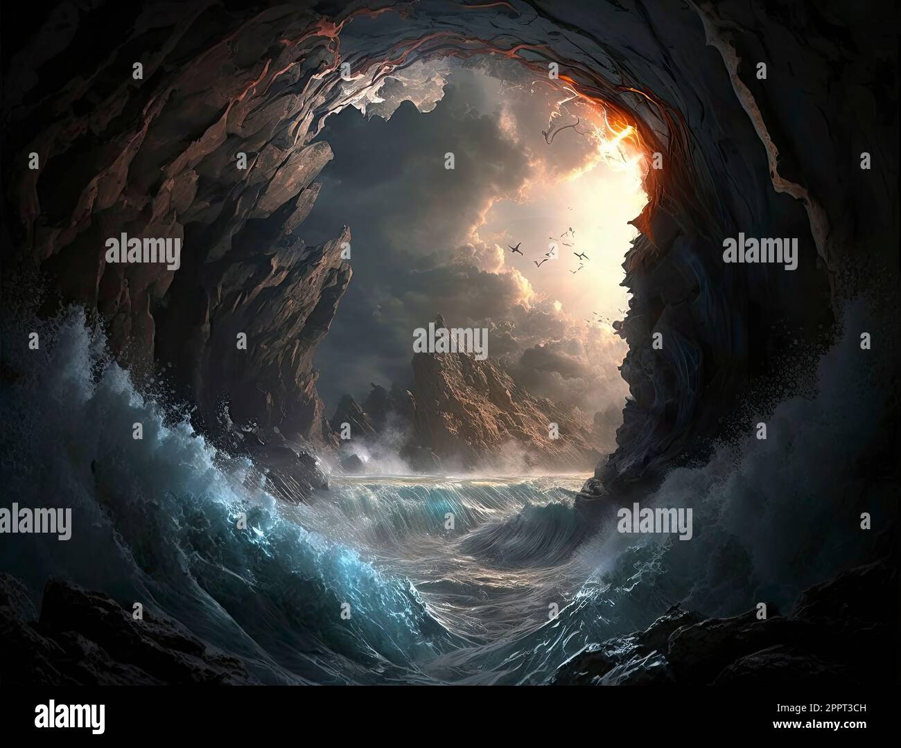 Genesis creation earth water hi-res stock photography and images - Alamy
