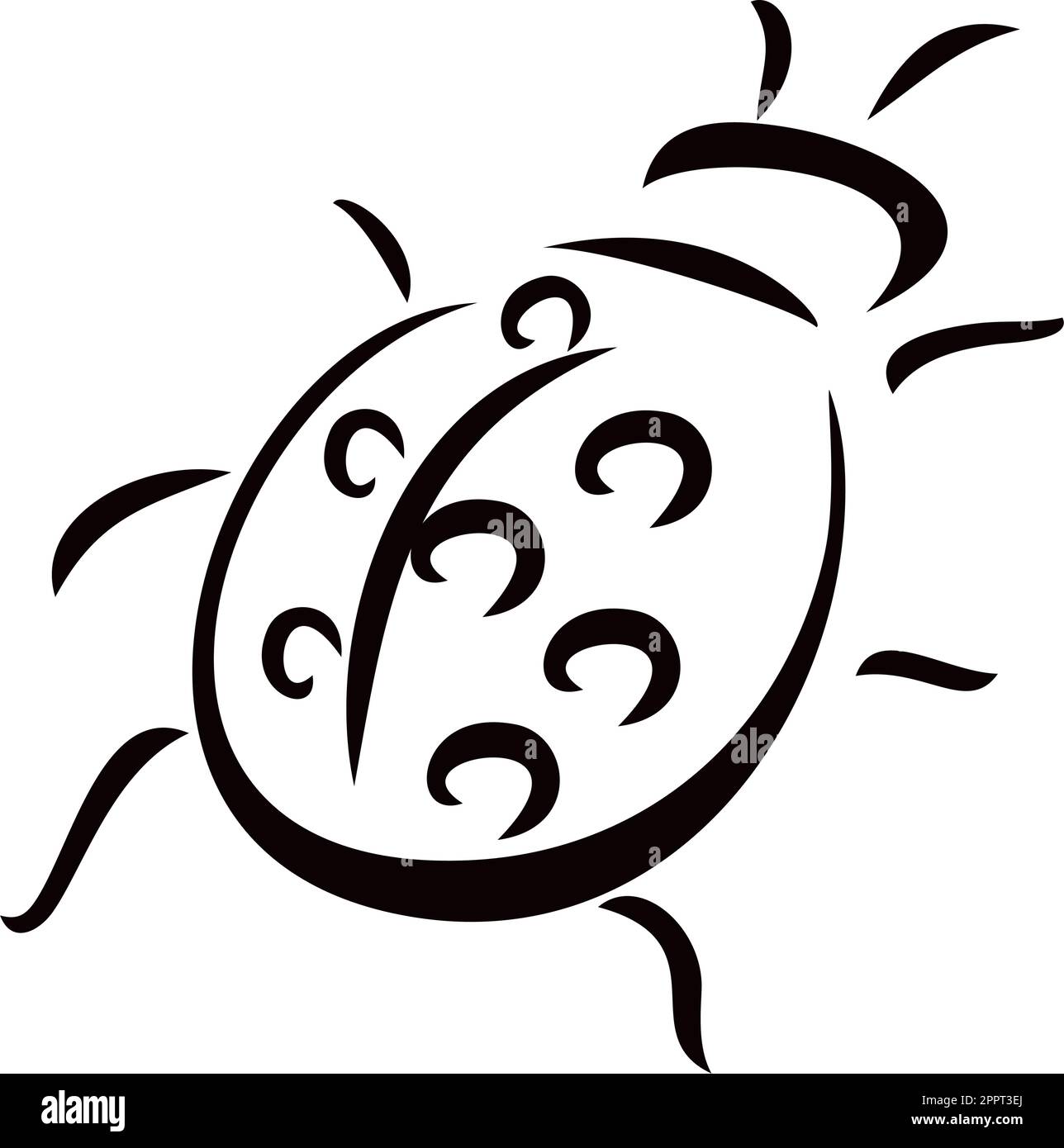 Flying lady bug Stock Vector Images - Alamy