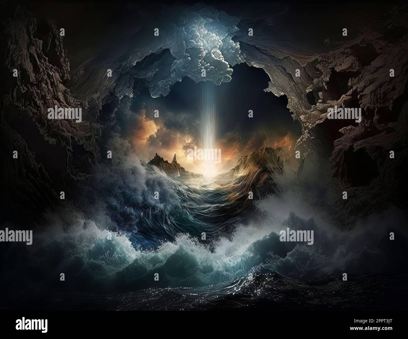 Genesis. In the beginning, God created the heavens and the earth Stock ...