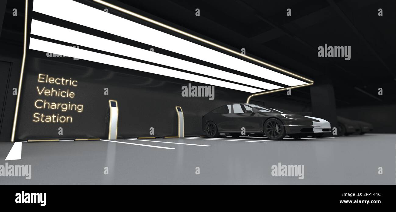 Ev charging station design hi-res stock photography and images - Alamy