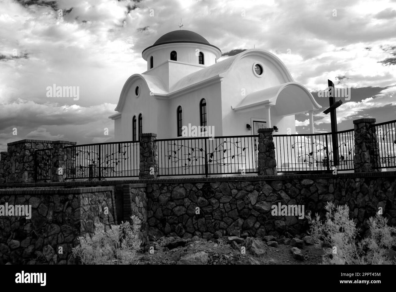 Greek orthodox chapel at St. Anthony's monastery in Arizona Stock Photo ...