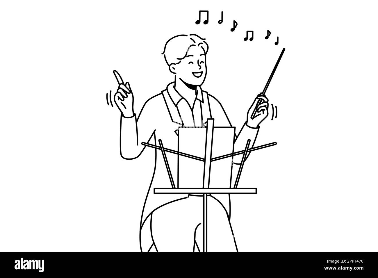 Conductor artist Stock Vector Images - Alamy