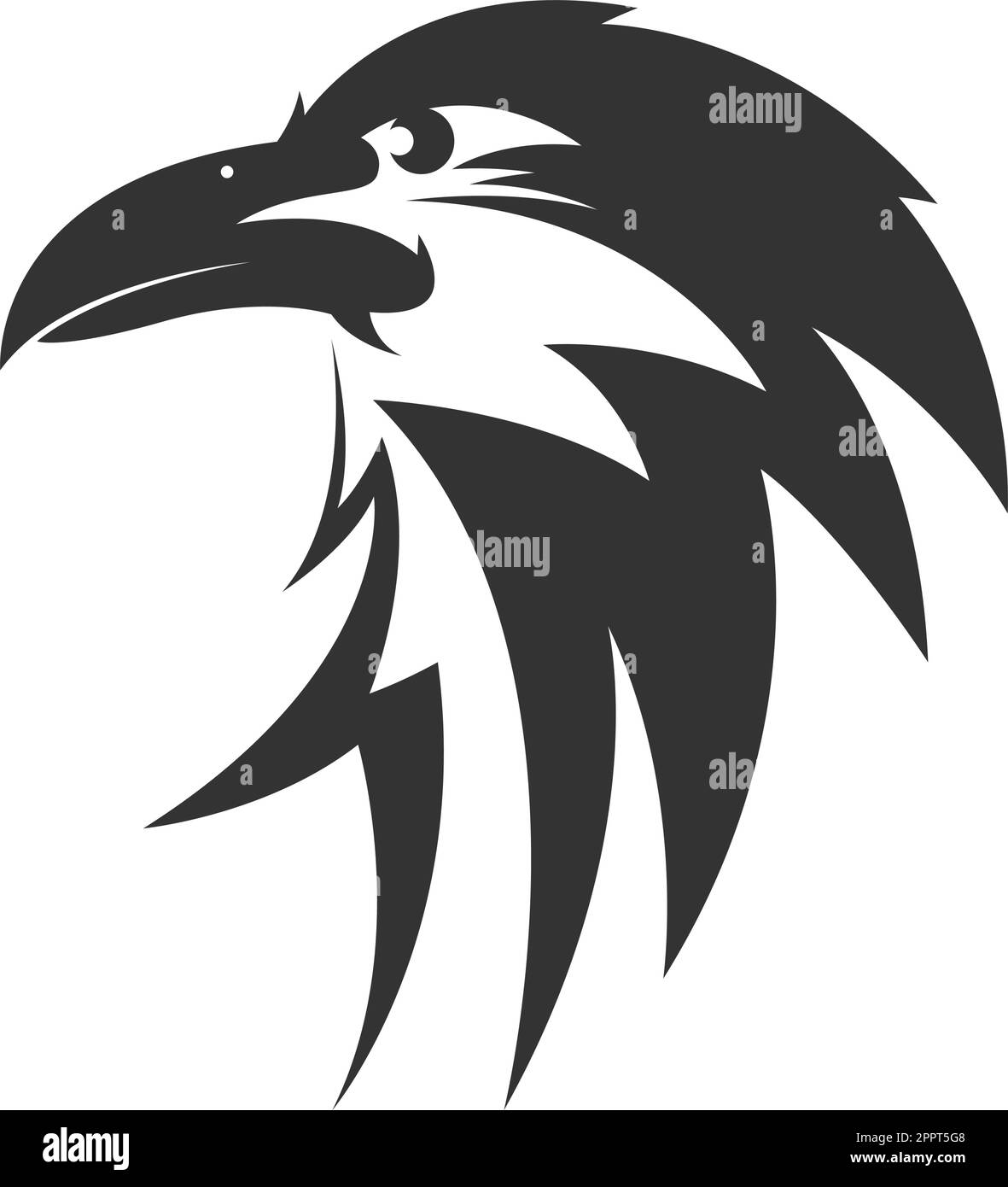 Raven logo icon design illustration Stock Vector Image & Art - Alamy