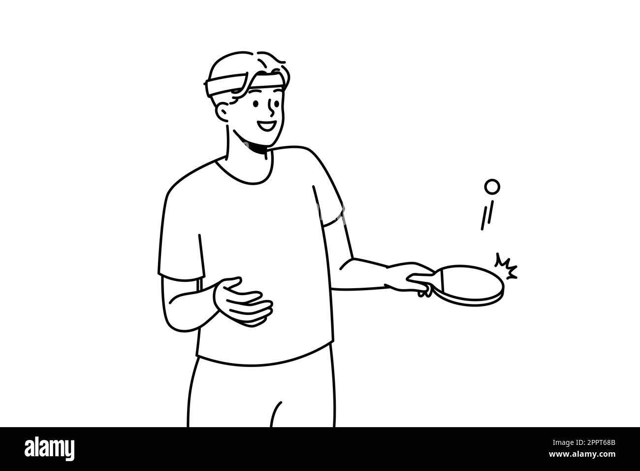 Smiling athlete playing tennis Stock Vector Image & Art - Alamy