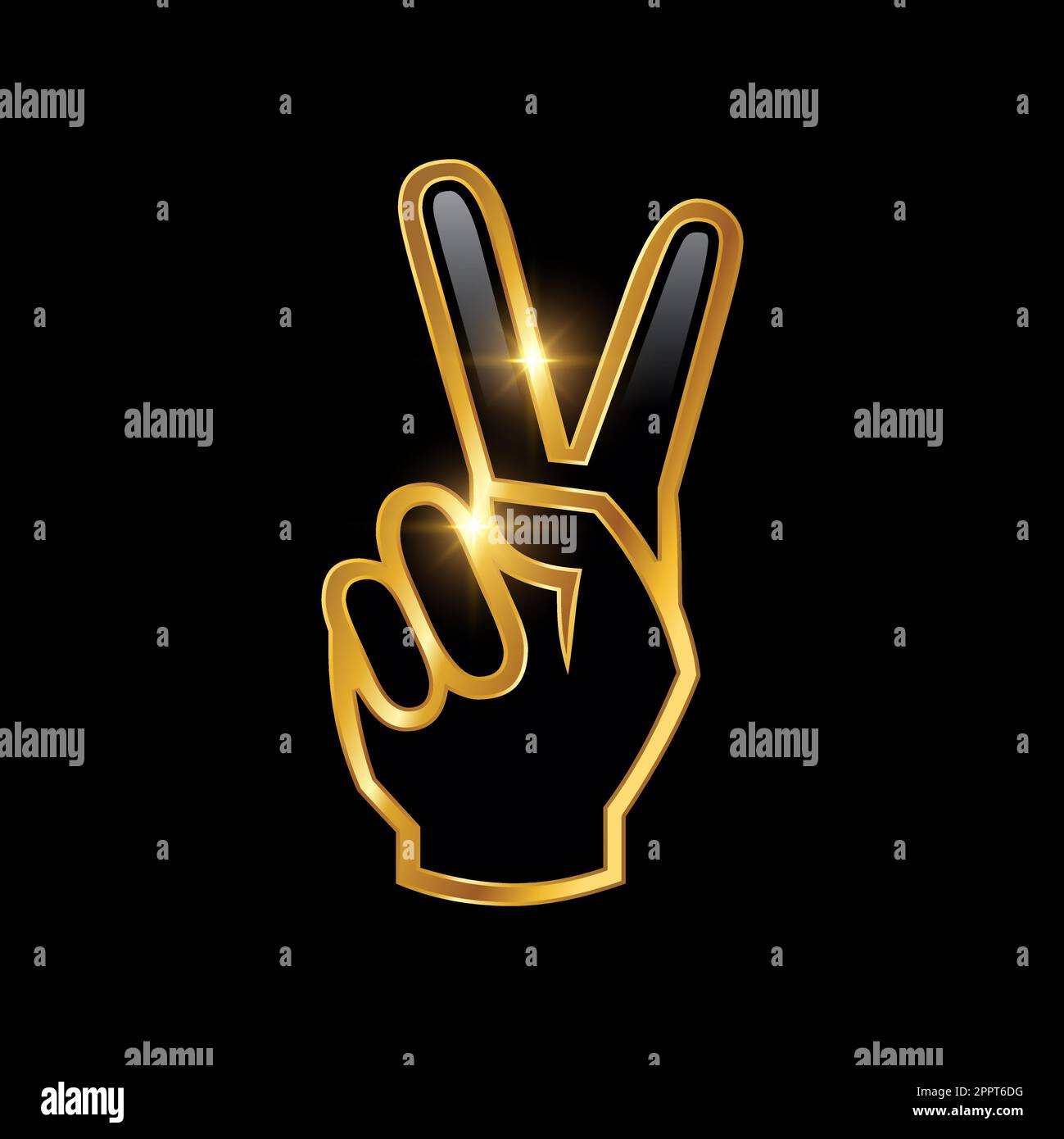 Vintage hand peace hi-res stock photography and images - Alamy