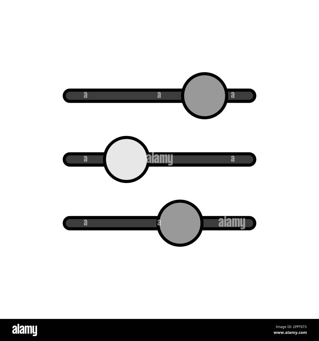 Equalizer vector greyscale icon. Music sound wave symbol Stock Vector ...