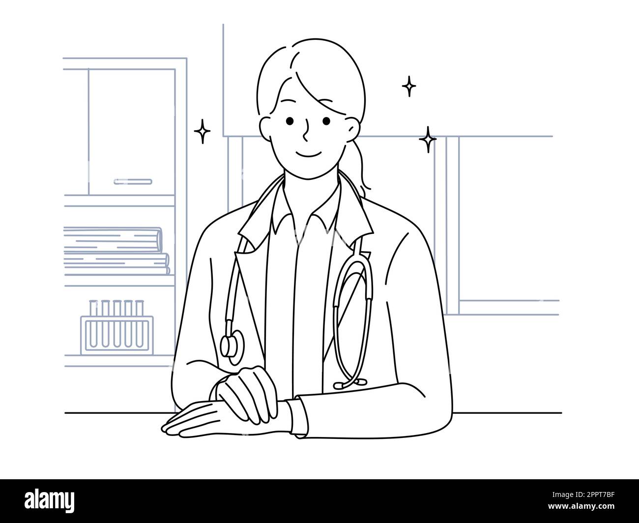 Nurse uniform stethoscope Stock Vector Images - Alamy