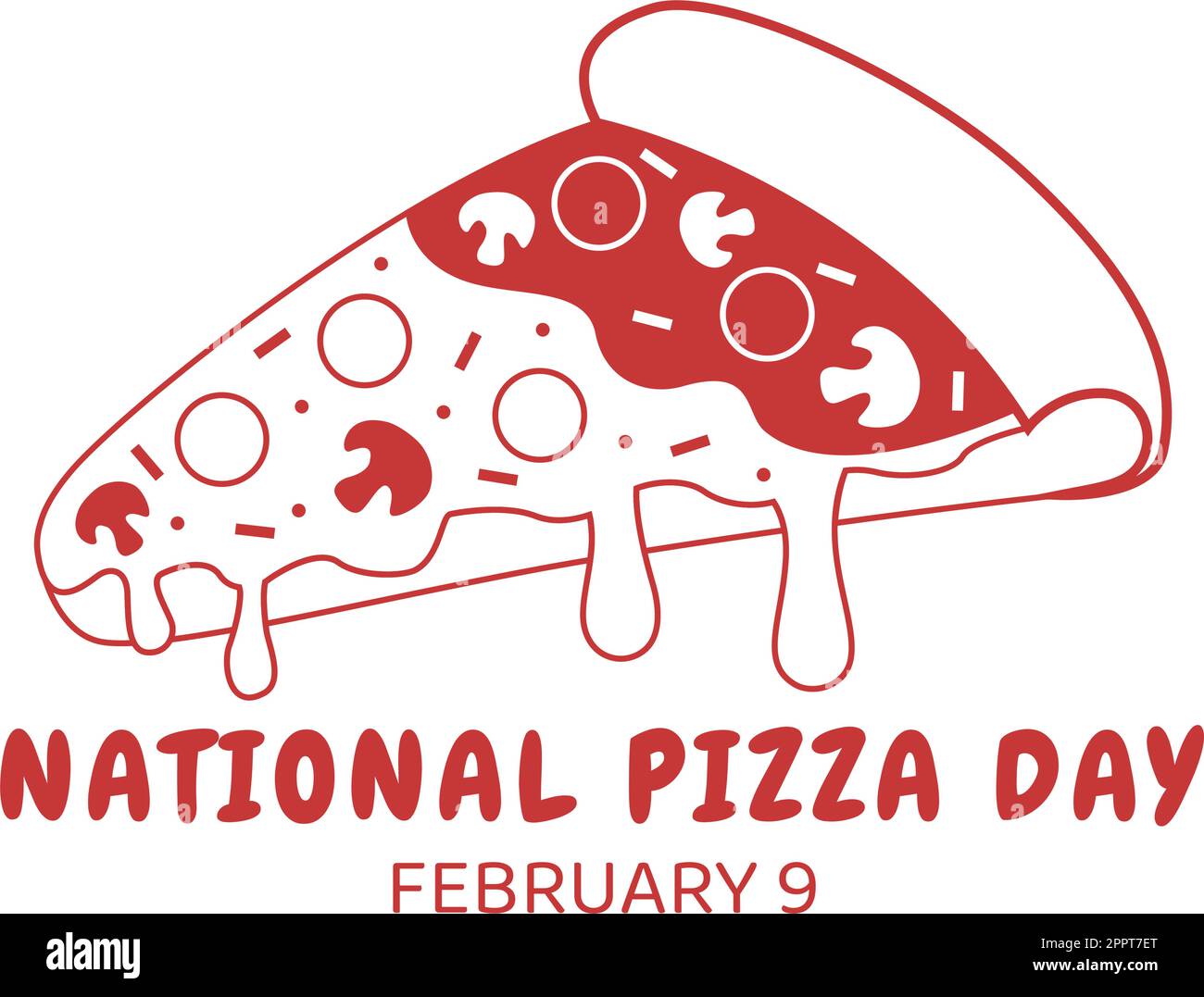 National Pizza Day on Celebration February 9 by Consuming Various Slice ...