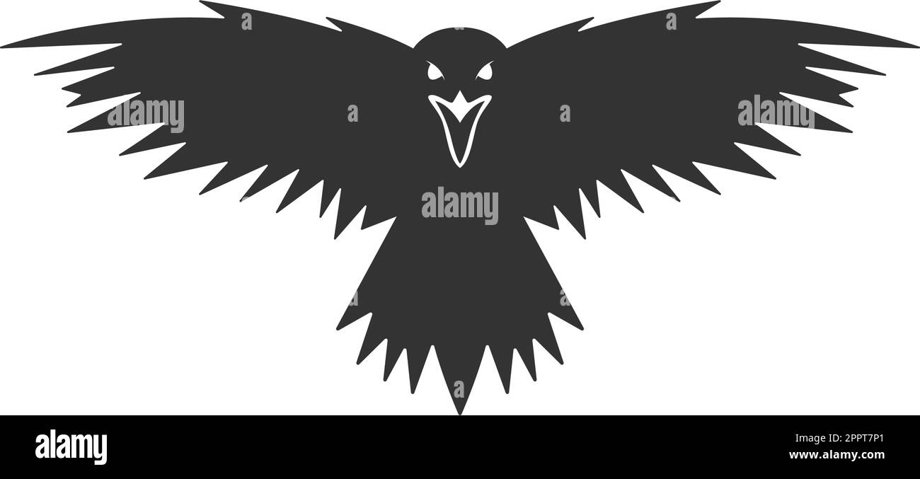 Raven logo icon design illustration Stock Vector Image & Art - Alamy