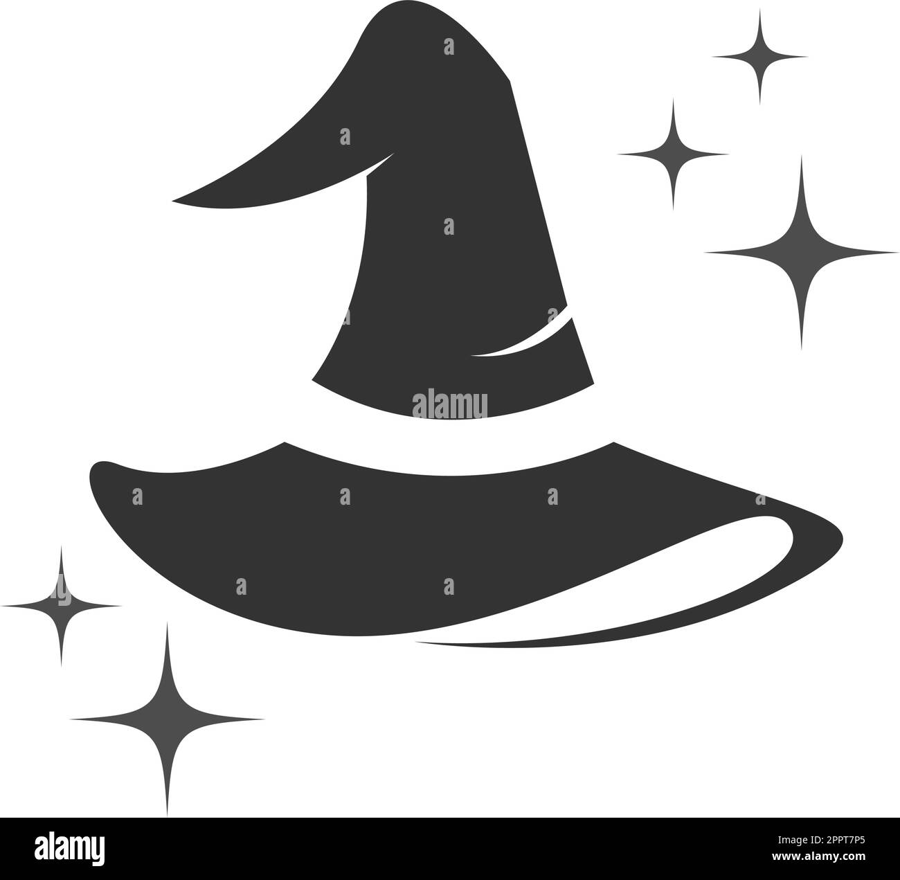 Witch, witch hat logo icon design Stock Vector Image & Art - Alamy