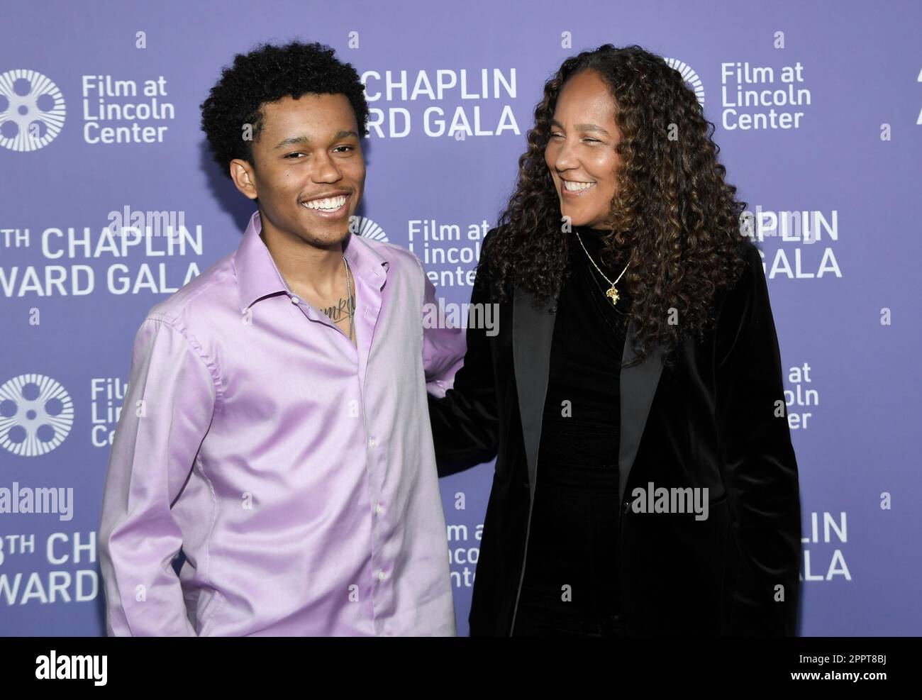 Gina Prince-Bythewood, right, and Cassius Bythewood attend the 48th ...