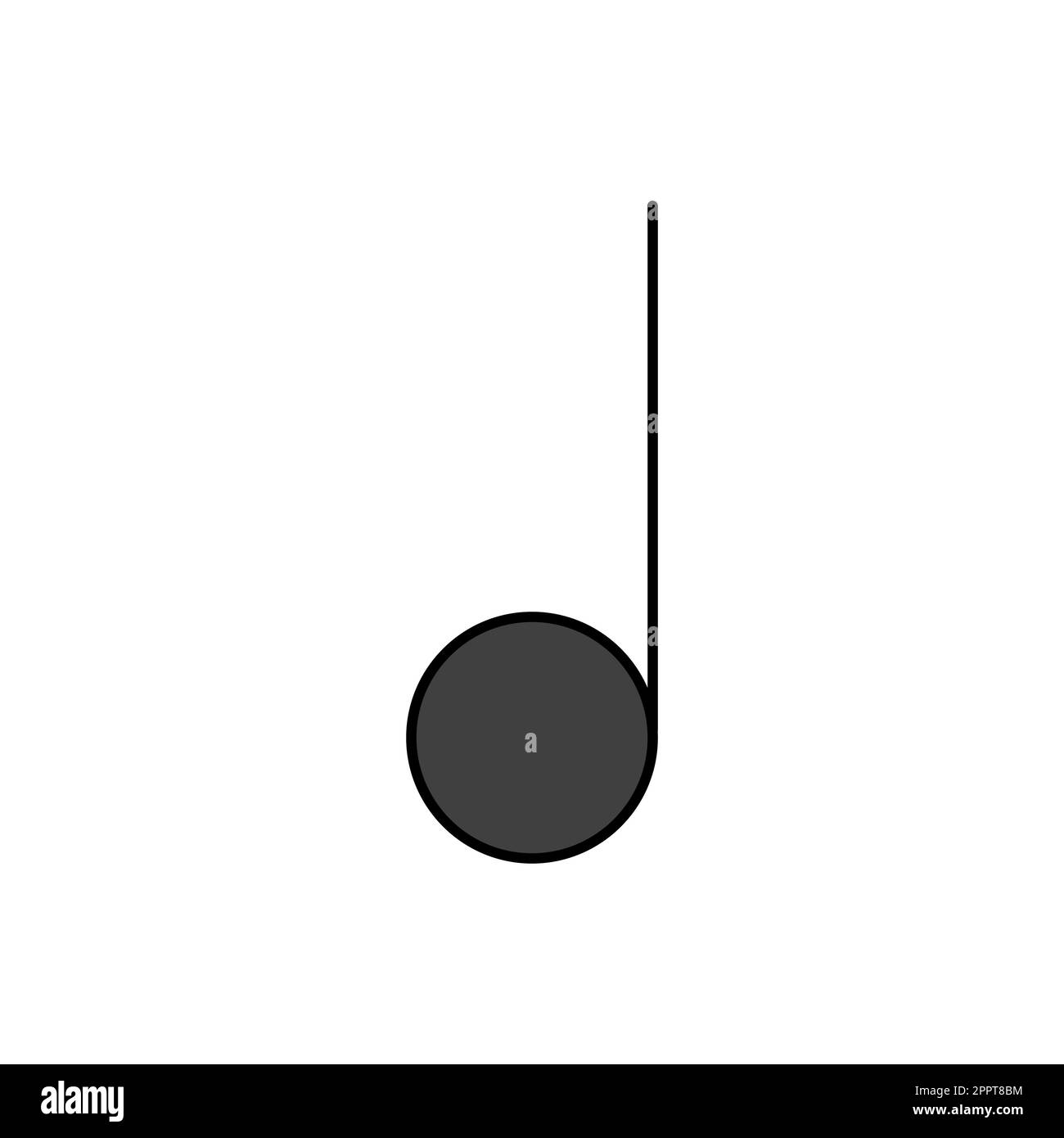 Music note flat vector greyscale icon Stock Vector Image & Art - Alamy