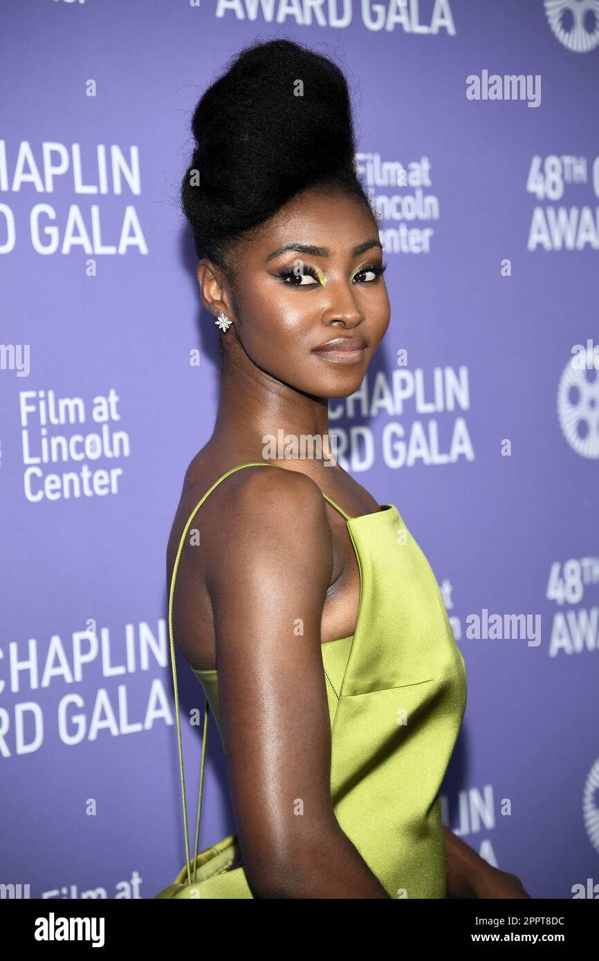 Jayme Lawson attends the 48th Chaplin Award gala at Alice Tully Hall on Monday, April 24, 2023 ...