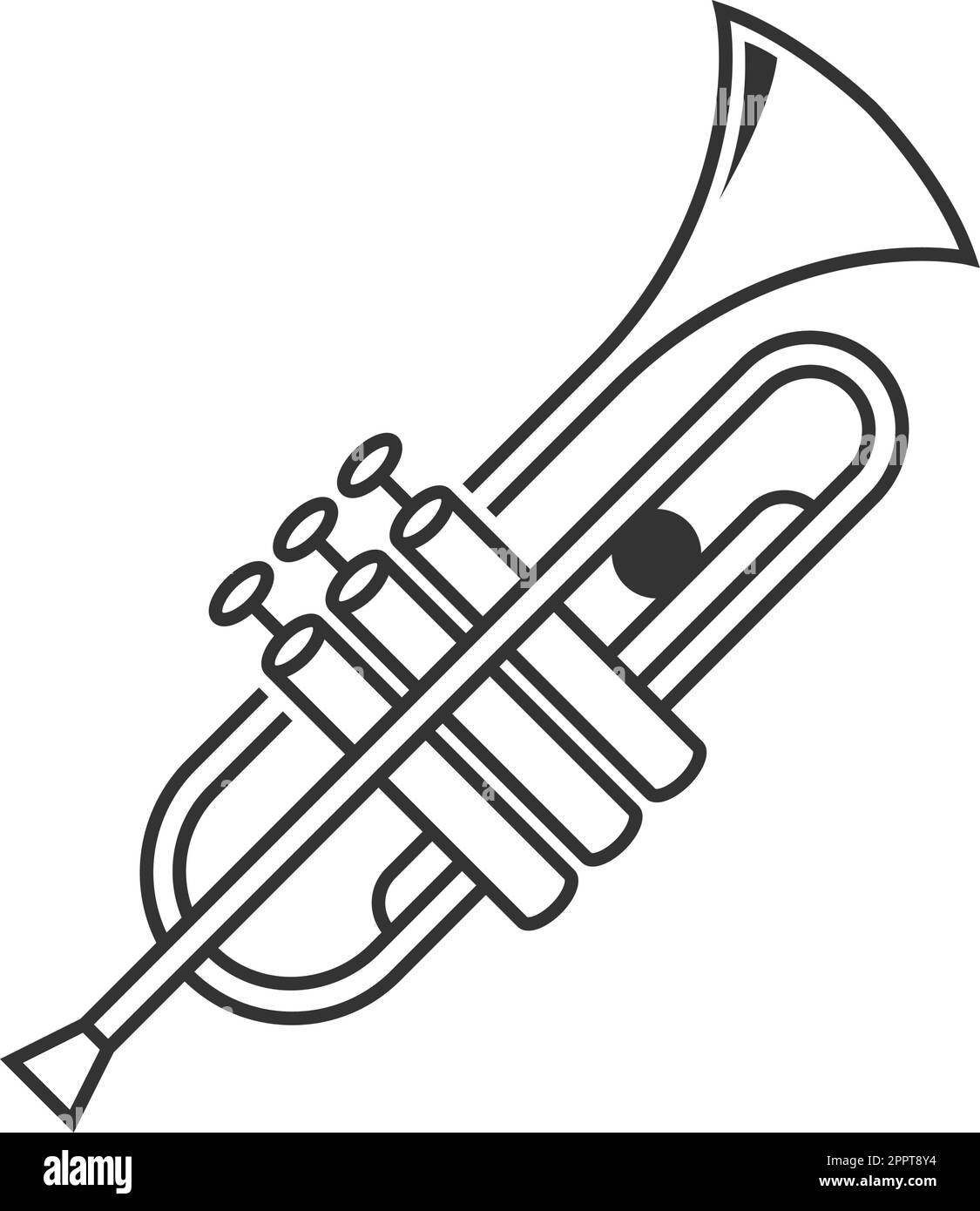 Trumpet logo icon design Stock Vector Image & Art - Alamy
