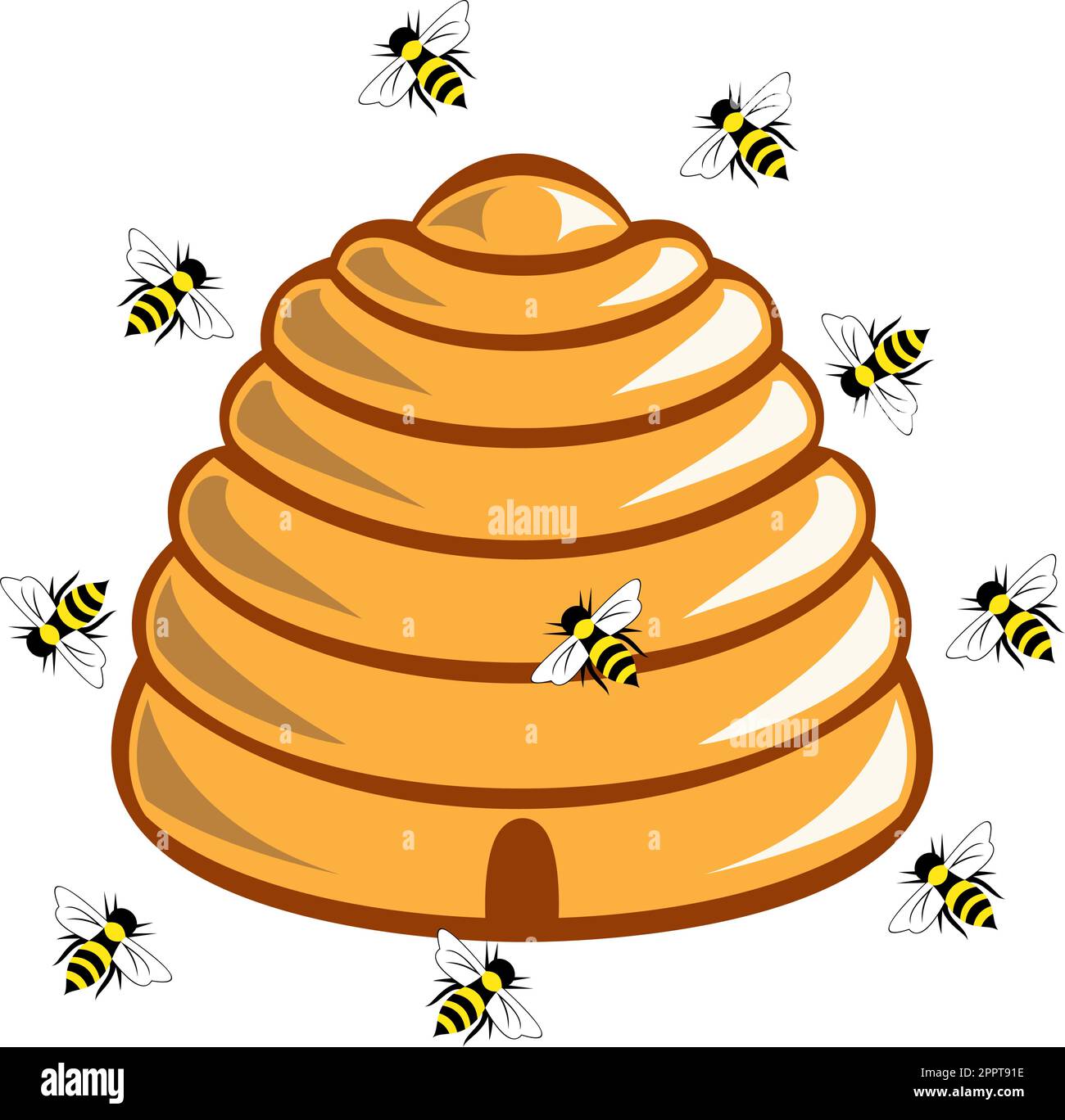 Beehive cake Stock Vector Images - Alamy