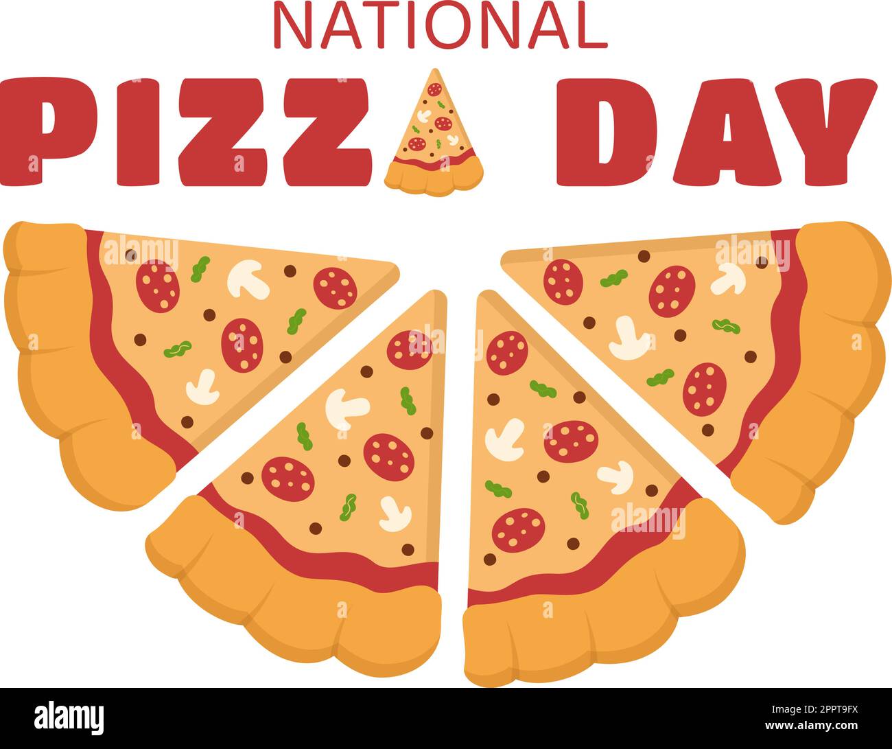 National Pizza Day on Celebration February 9 by Consuming Various Slice ...