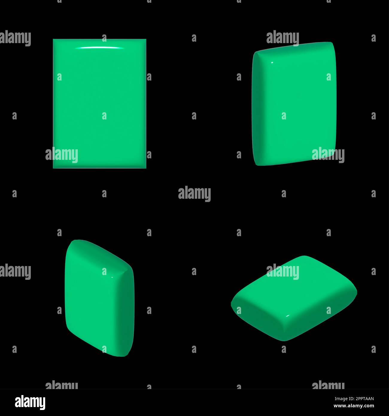 fancy trendy 3d deco geometric object isolated in black background ...
