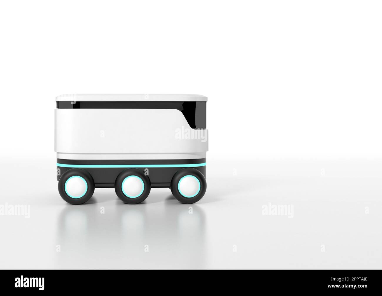 3d rendered AI delivery robot Stock Photo - Alamy