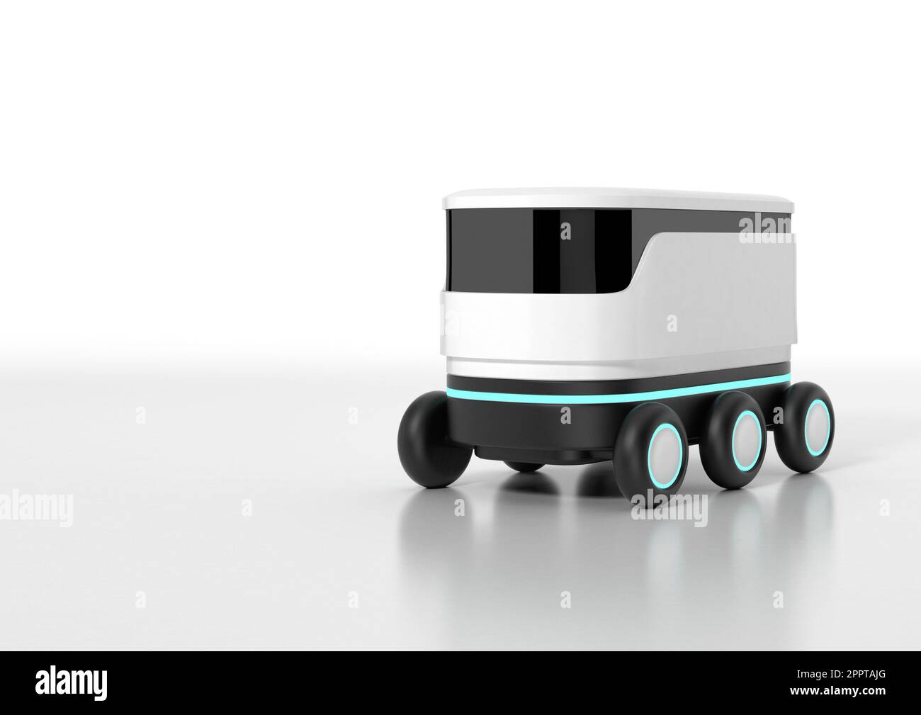3d rendered AI delivery robot Stock Photo - Alamy