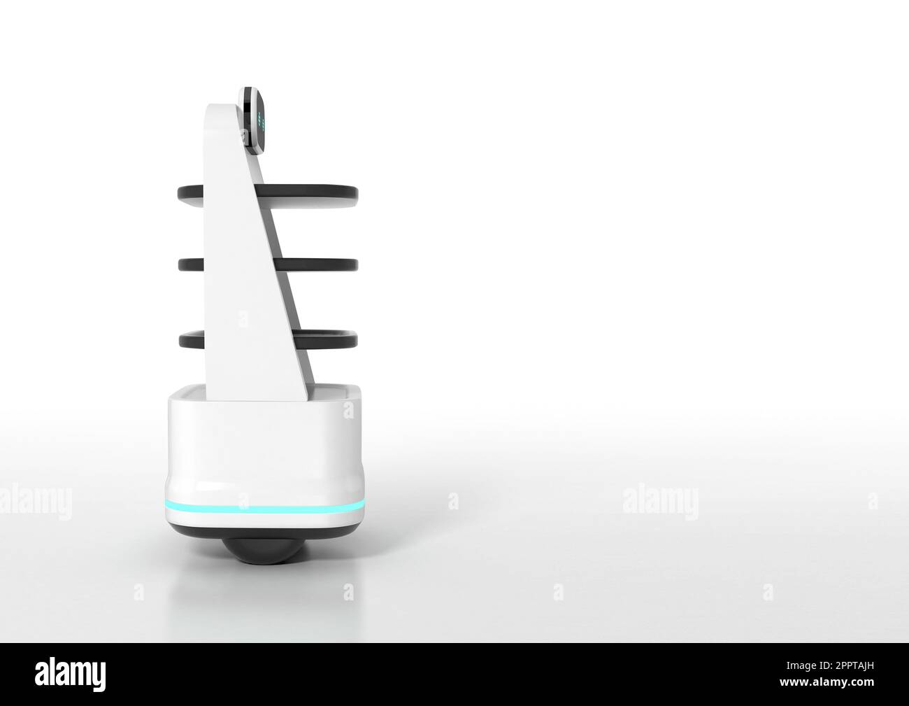 3d rendered AI guide robot Stock Photo - Alamy