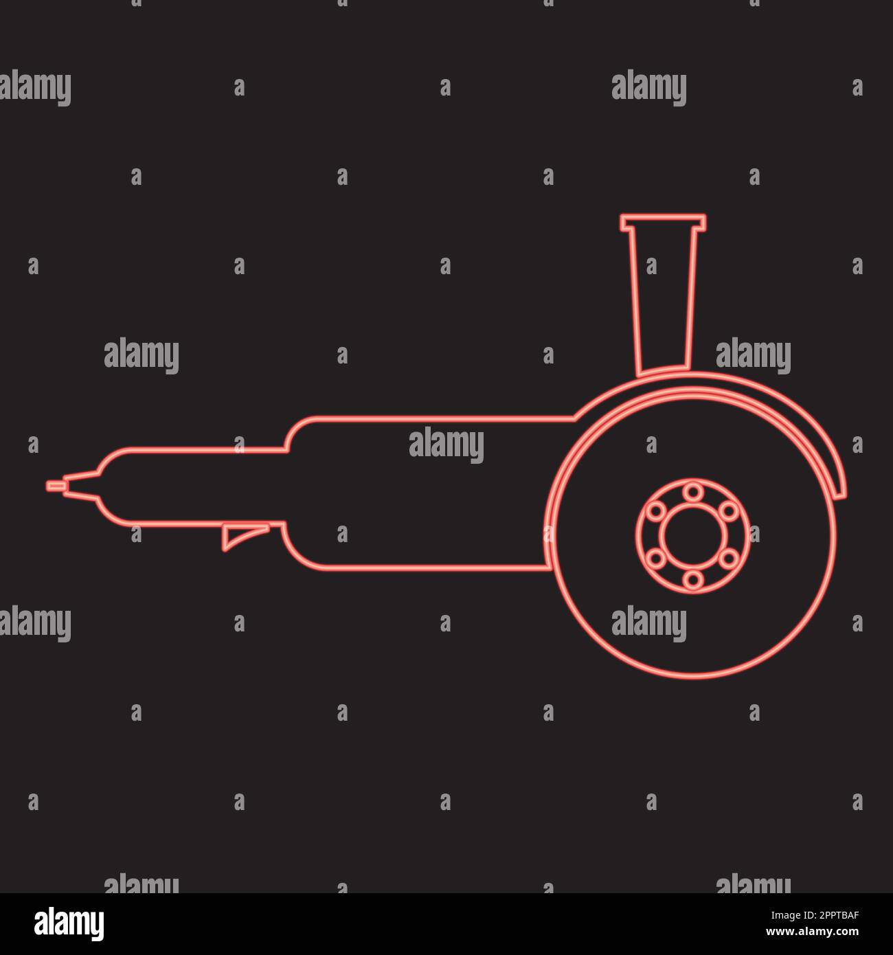 Neon bulgarian electric circular saw angle grinder with discs hand-held ...