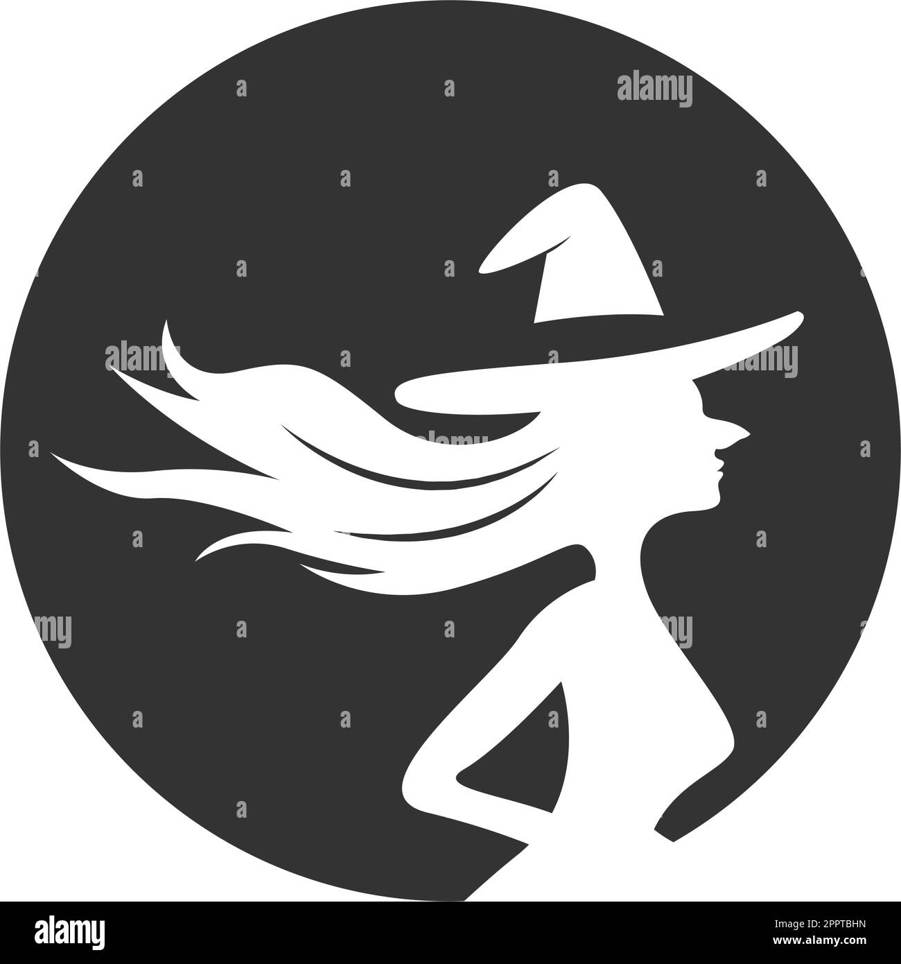 Witch, witch hat logo icon design Stock Vector Image & Art - Alamy