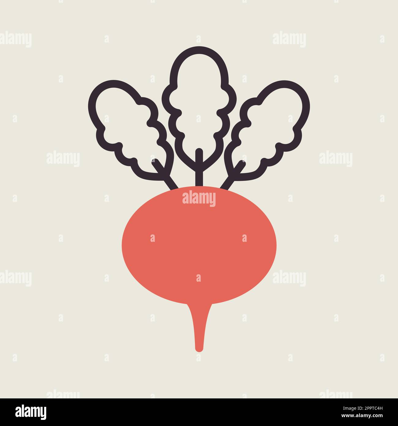 Turnip isolated design vector icon. Vegetable sign Stock Vector Image ...