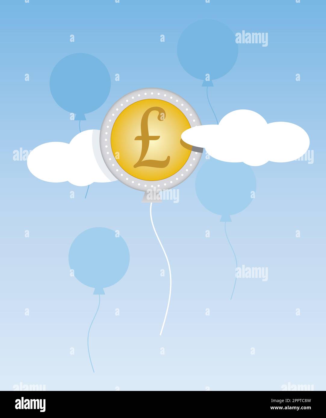 Pound sign in the sky Stock Vector Images - Alamy