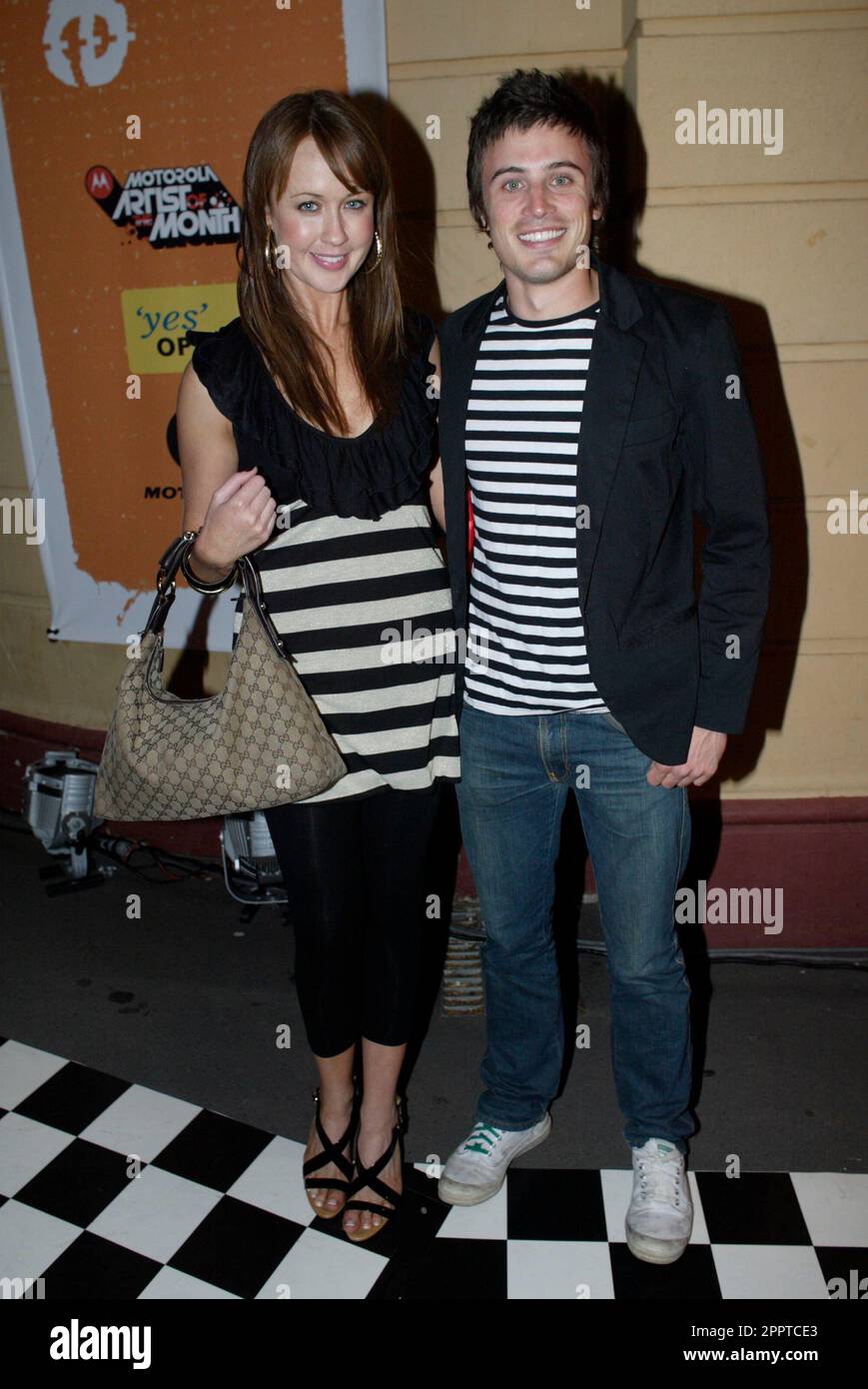 Lizzie Lovett and Jesse Tobin arriving to see Good Charlotte perform a ...