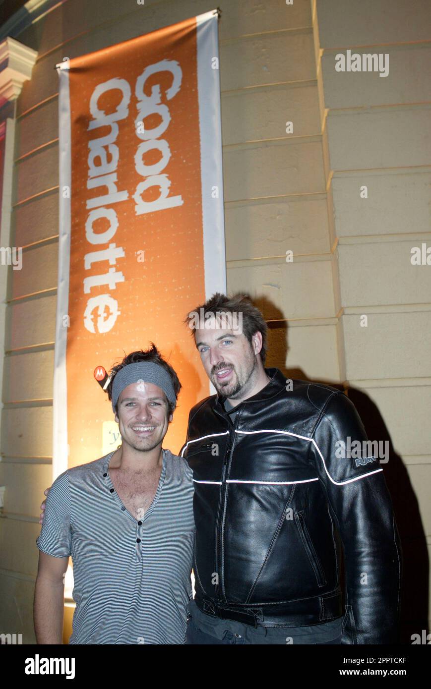 Matt Baseley (left) and Jabba, Nova FM radio DJs, arriving to see Good ...