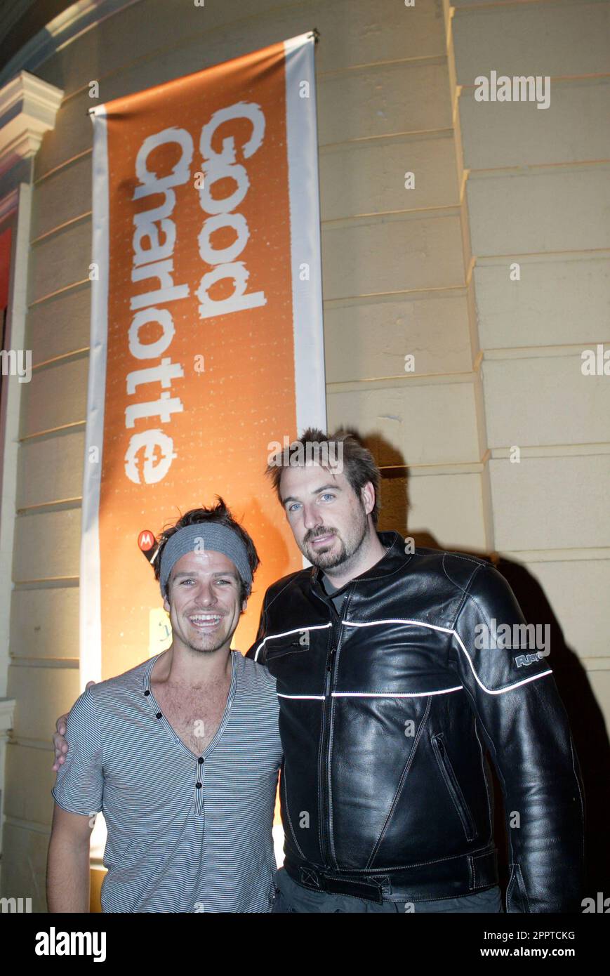 Matt Baseley (left) and Jabba, Nova FM radio DJs, arriving to see Good ...