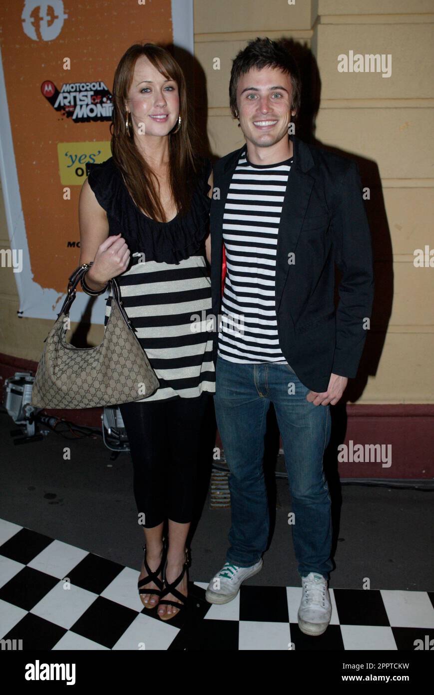 Lizzie Lovett and Jesse Tobin arriving to see Good Charlotte perform a ...