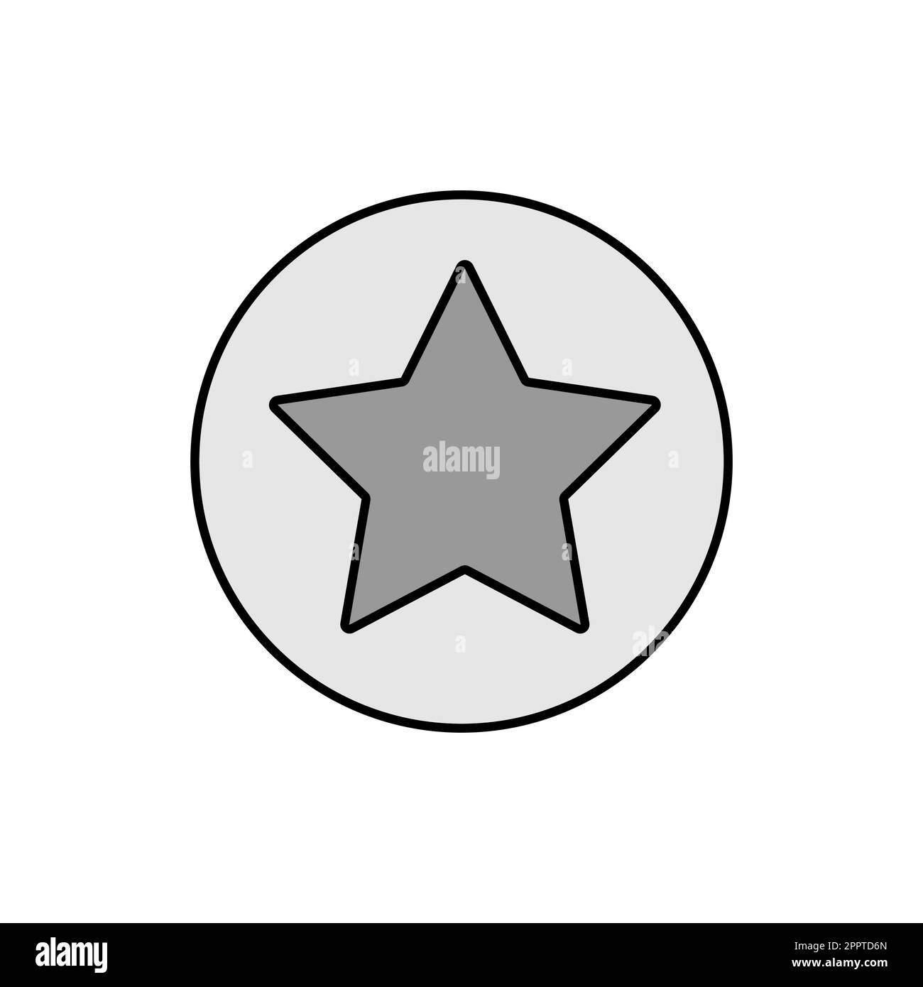Add to favorites vector greyscale icon, star symbol Stock Vector Image ...