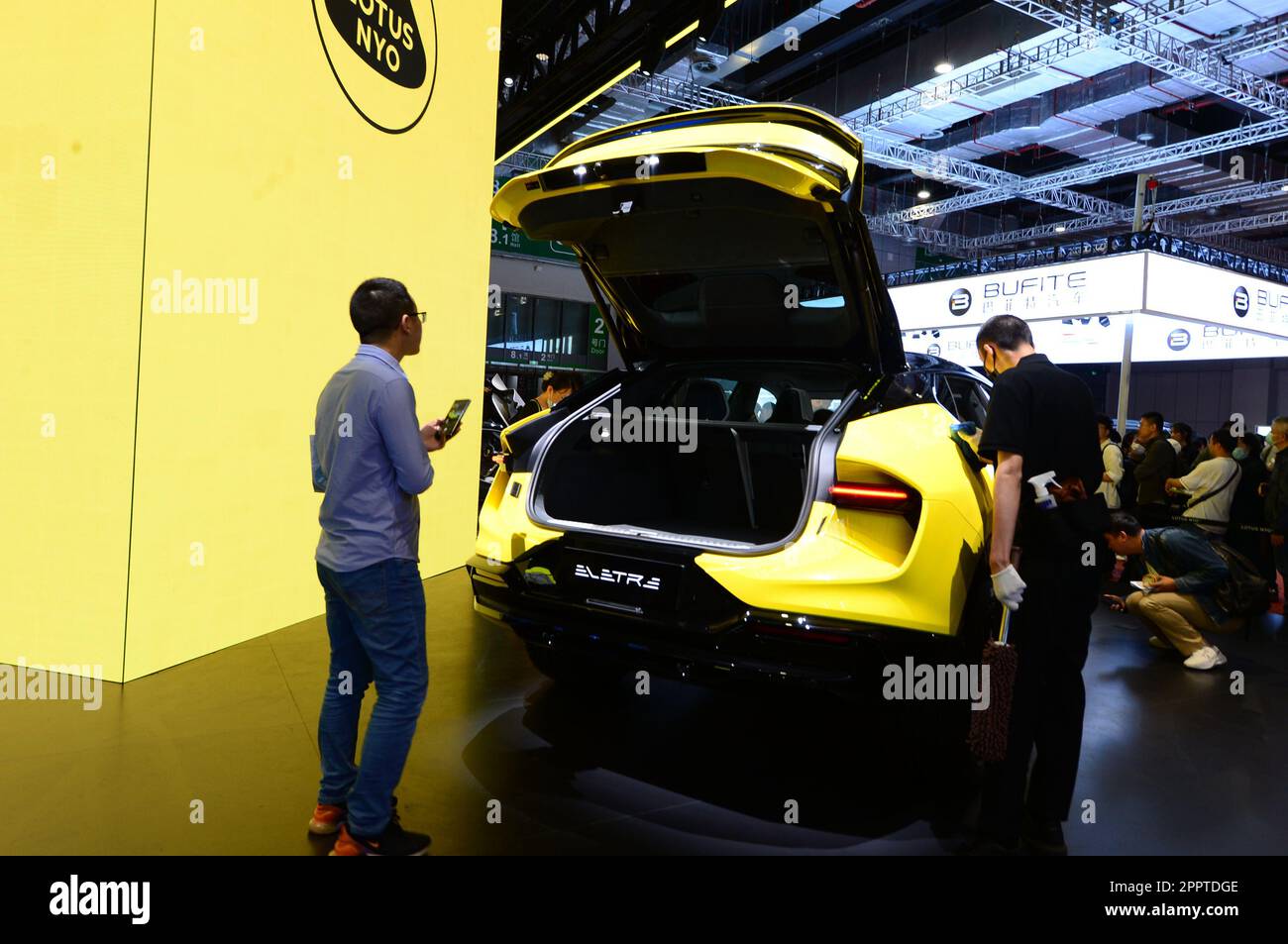 SHANGHAI, CHINA - APRIL 21, 2023 - The LOTUS Eletre, the world's first ...