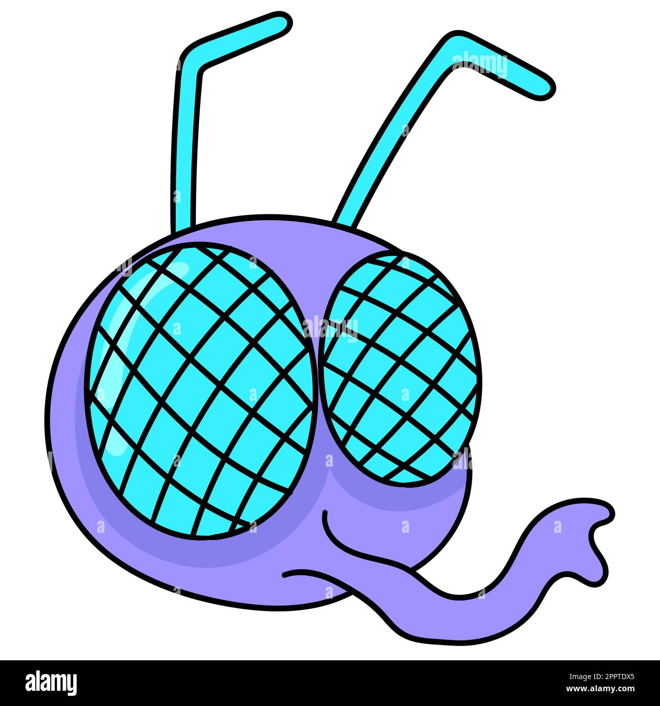 fly insect head emoticon, doodle icon image Stock Vector Image & Art ...