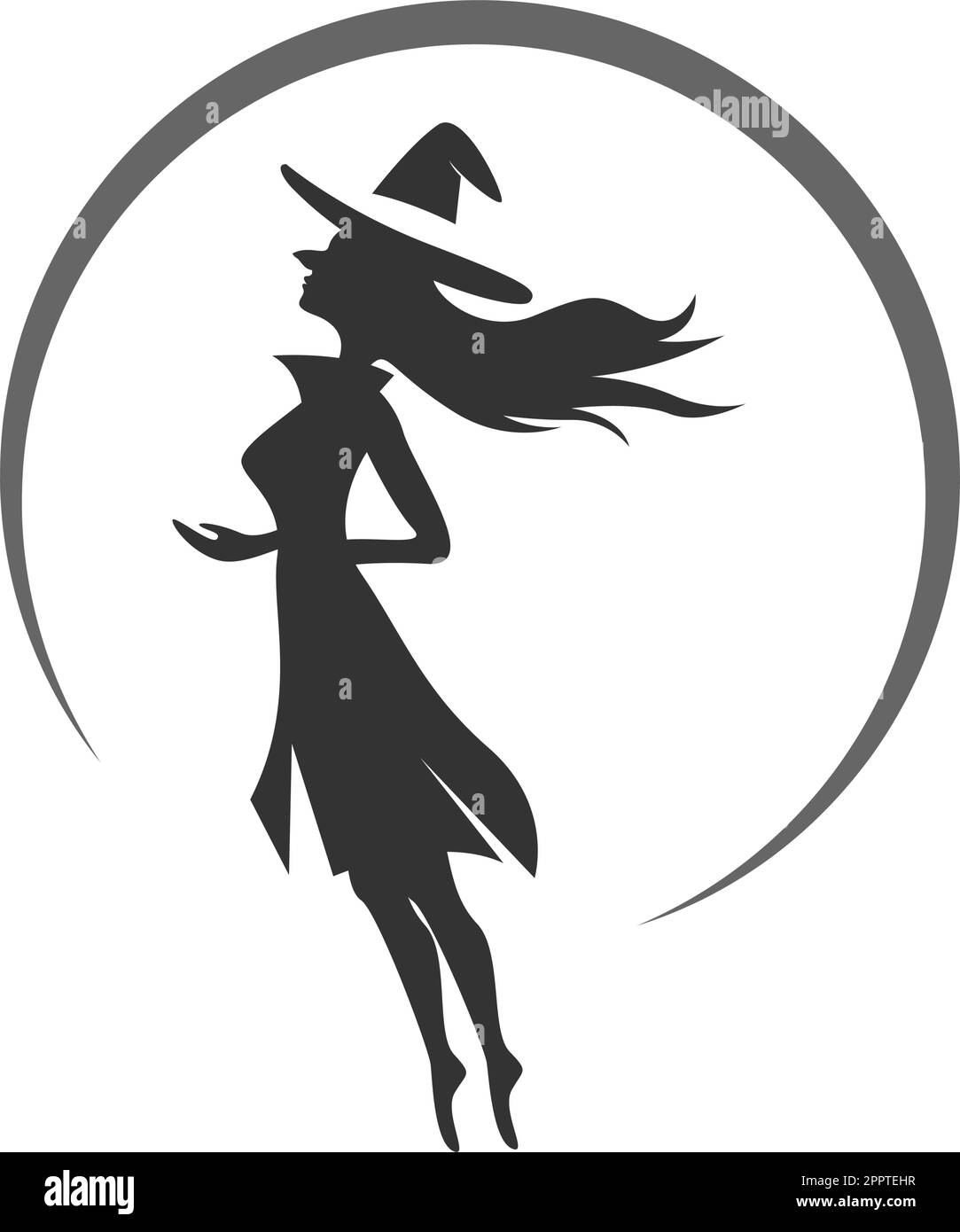 Witch, witch hat logo icon design Stock Vector Image & Art - Alamy