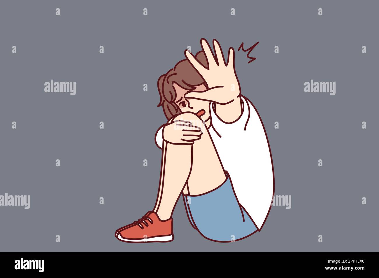 Abused people Stock Vector Images - Alamy