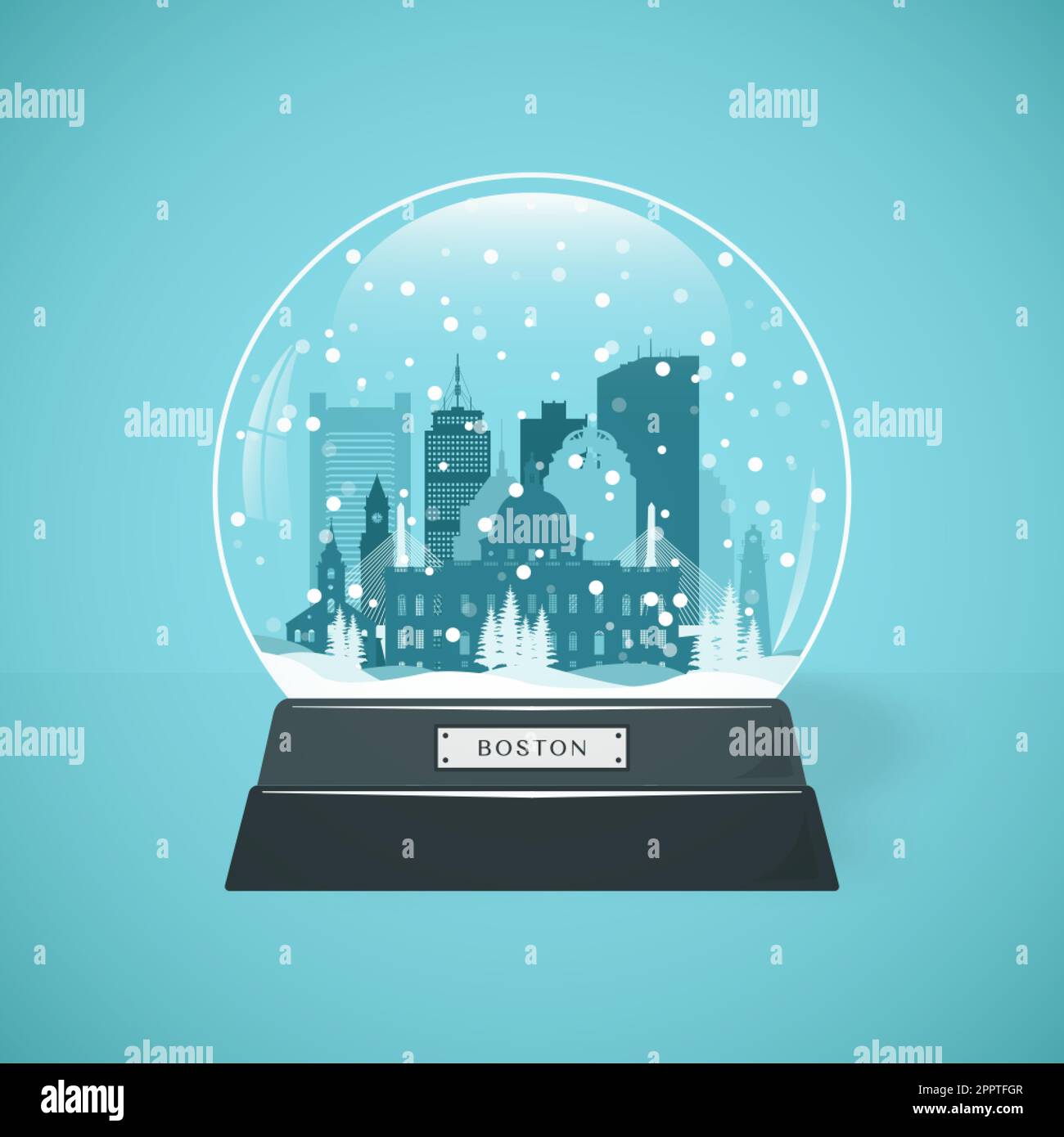 Boston skyscraper Stock Vector Images - Alamy