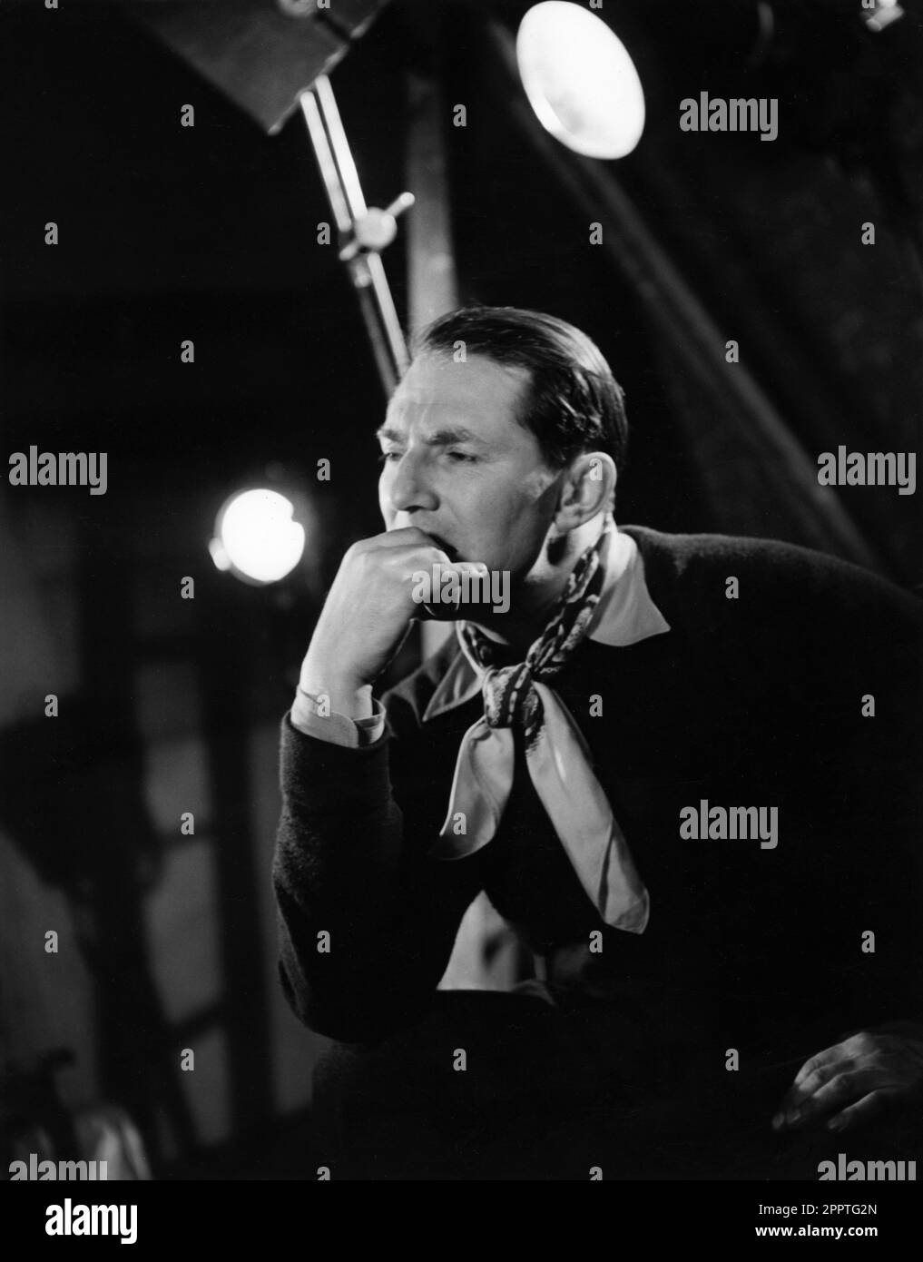 Director JOHN PADDY CARSTAIRS on set candid during filming of TONY ...