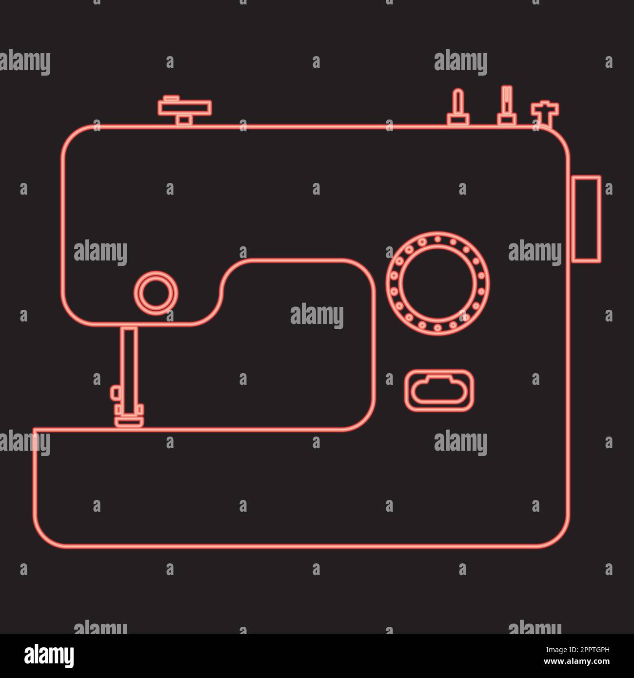Industrial sewing machines Stock Vector Images - Alamy